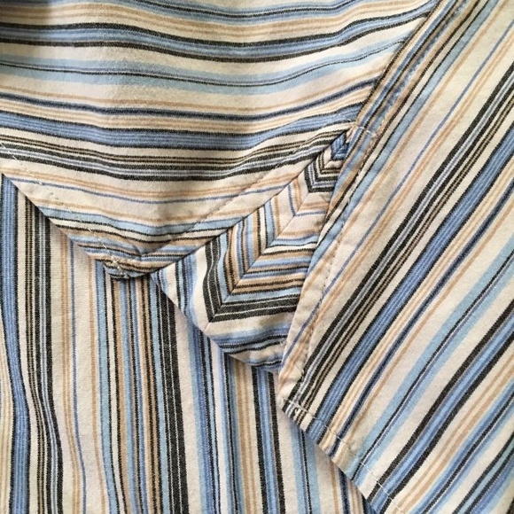 Prototype | Shirts | Prototype Chevron Striped Cotton Shirt L | Poshmark